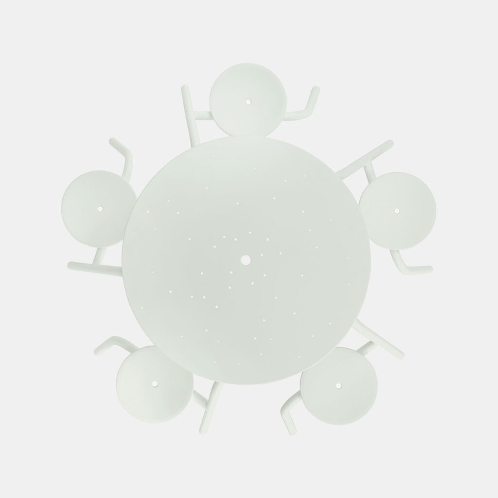 Extremis Virus Vijfzitspicknicktafel Met Parasolgat - Design Oostende